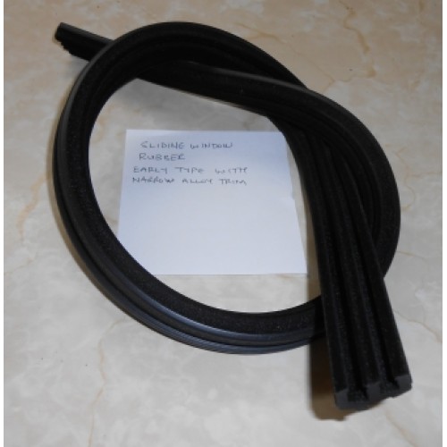 Flocked Bottom Sliding Window Rubber. Early Type